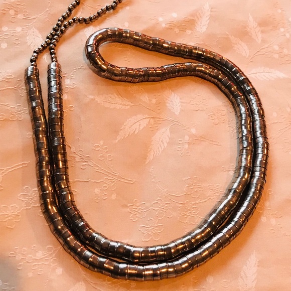 Jewelry | Vintage 5 Lariat Silver Tone Half Cap Necklace | Poshmark